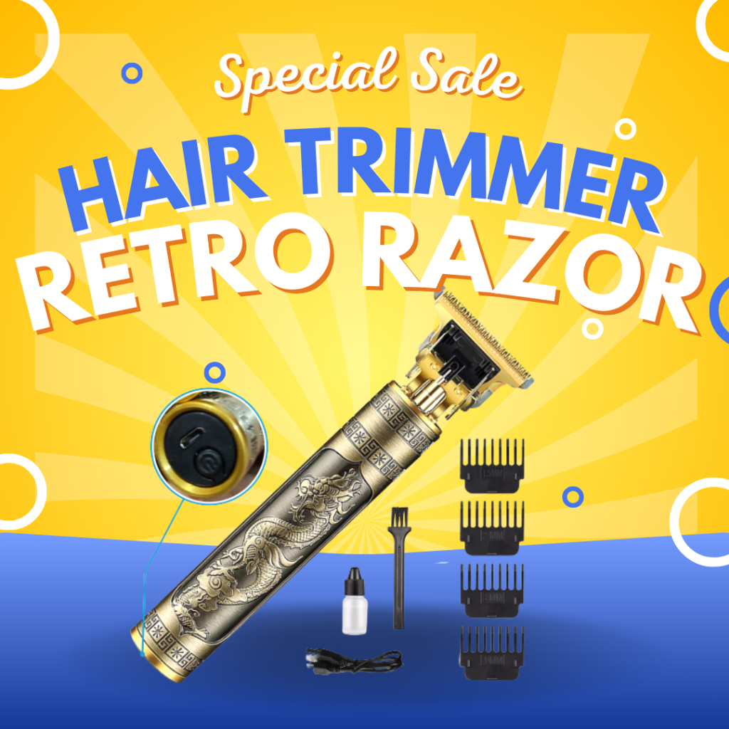 Hair Trimmer for Men Razor for Haircut Hair Trimmer Vintage Wireless ...