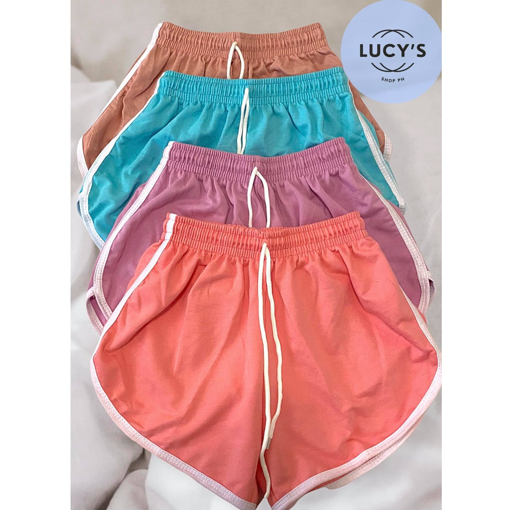 Lucy Dolphin Cotton Pambahay Shorts Freesize with White and Black ...
