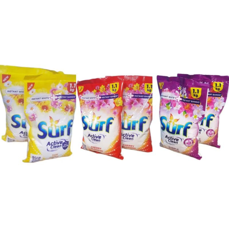 [Pack of 2] SURF Detergent Powder - Active Clean Technology (2 packs x ...
