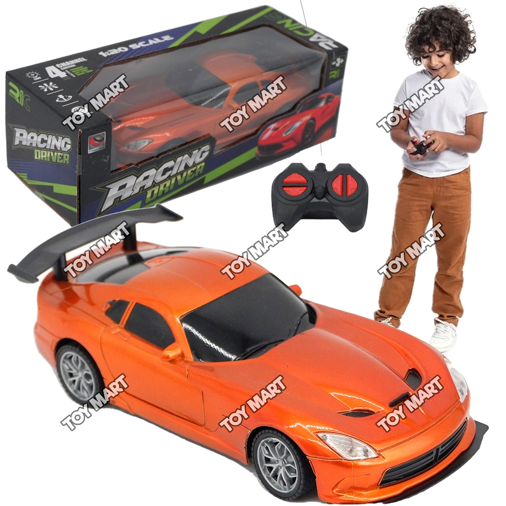 Dodge Viper Remote Control Racing Driver Racing CarToy Set 4WD Battery ...