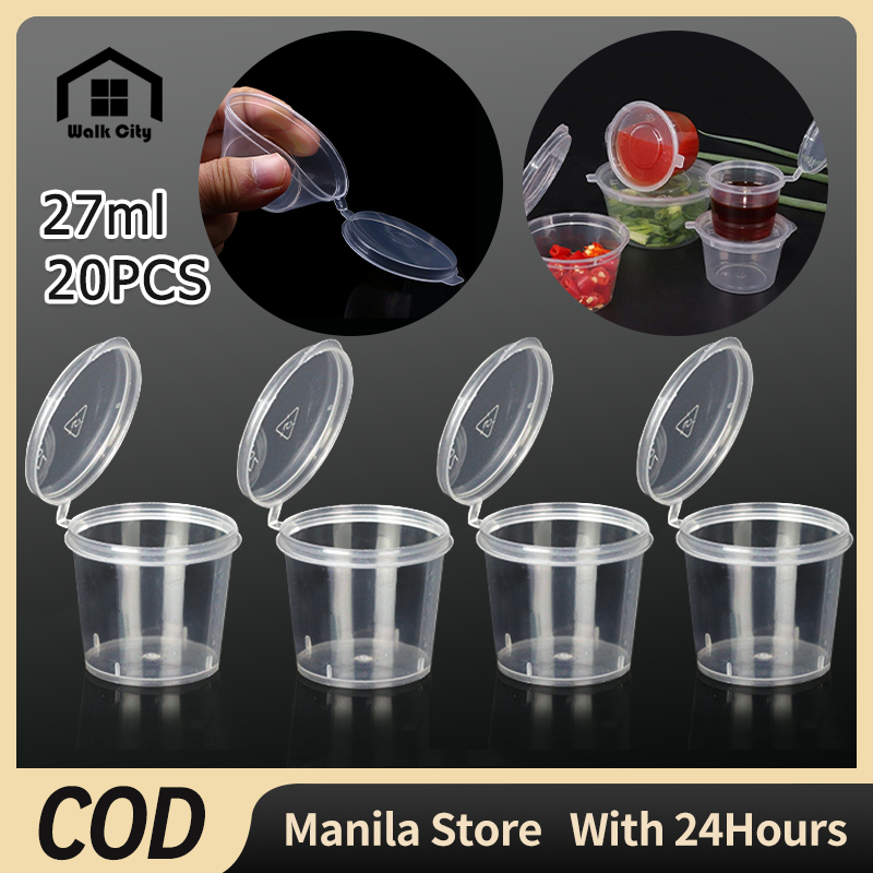 27/45ml Disposable Sauce Container Small Seasoning Cup with Lid ...