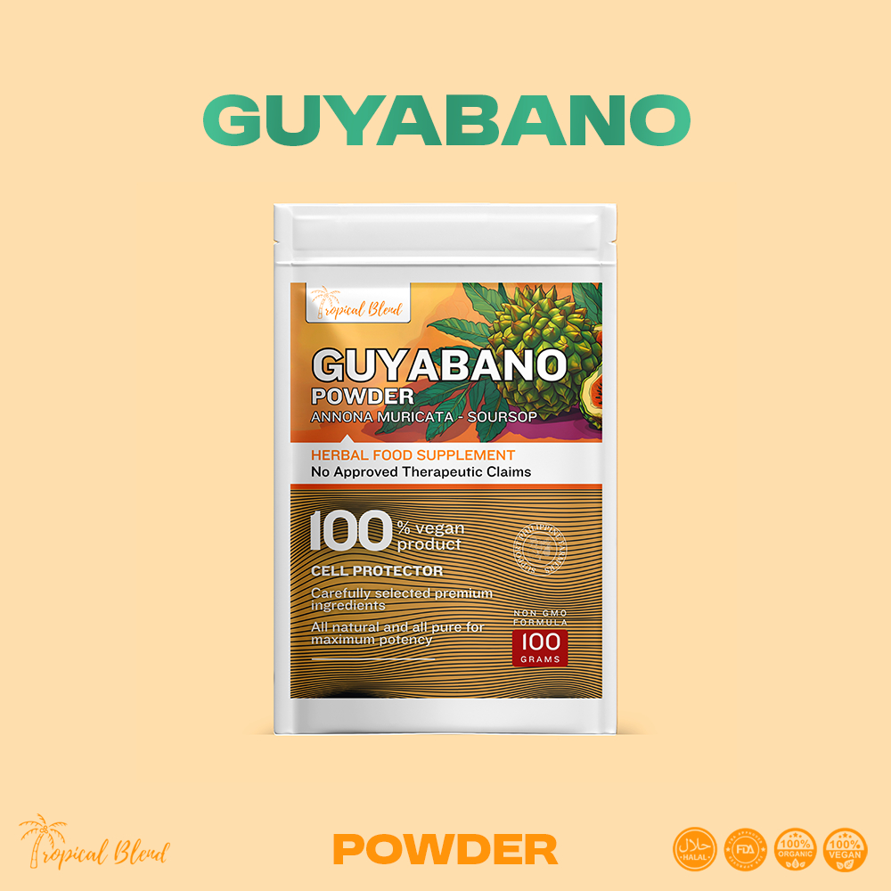 Guyabano Powder Food Supplements Pure and Organic FDA Approved (100g ...