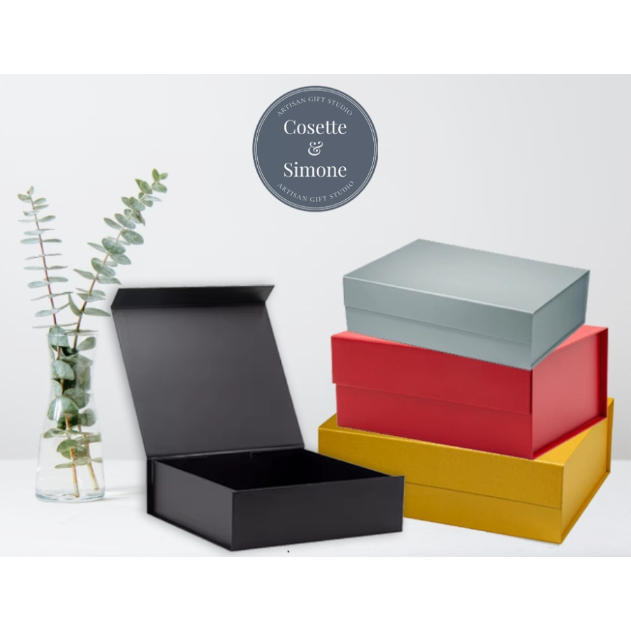 Premium Luxury Magnetic Medium Gift Boxes Rigid Cardboard Packaging for ...