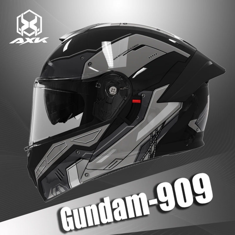 AXK 909 Gundam Full Face Helmet Dual Visor Motorcycle Helmet ...