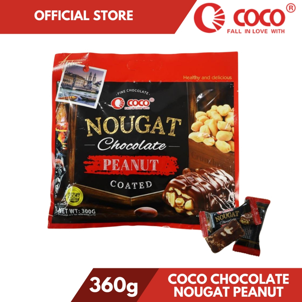 COCO chocolate nougat 300g (About 30 Pcs) Party snacks Casual snacks ...