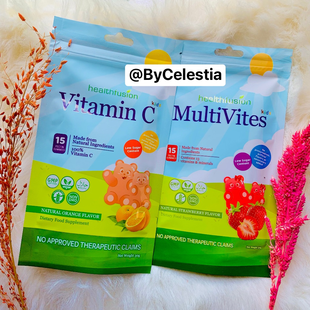 ByCelestia HEALTH FUSION Vitamins C Multivites Kids Orange Strawberry ...