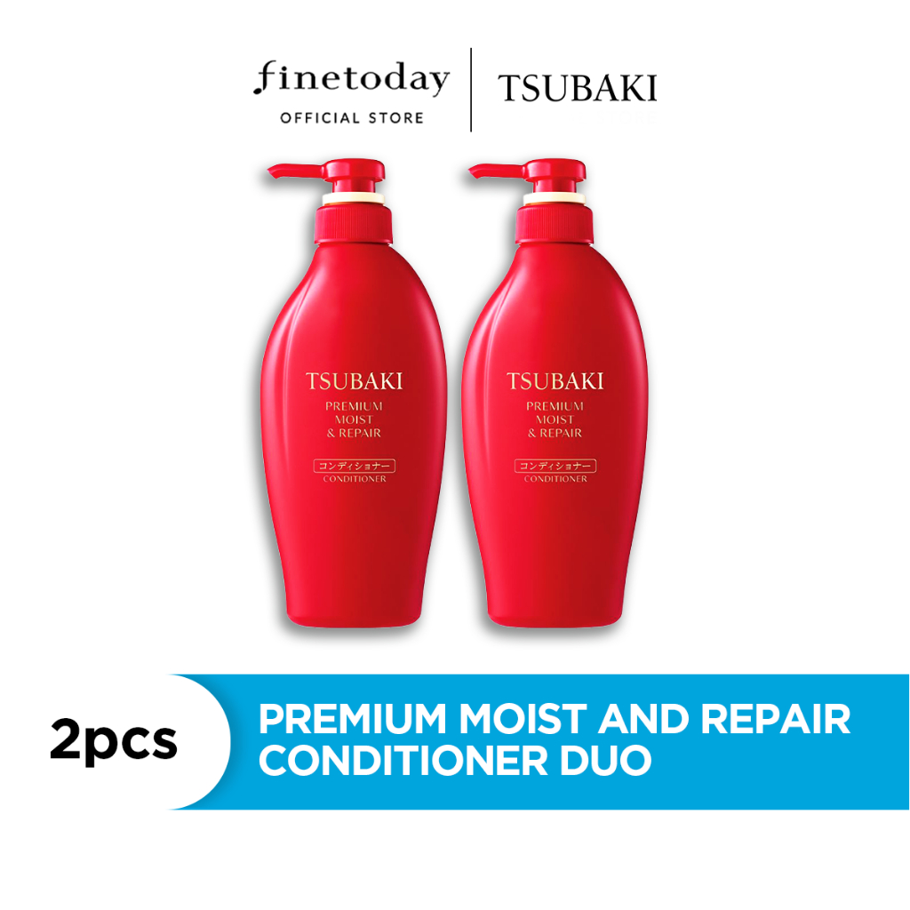 TSUBAKI Premium Moist & Repair Conditioner 450ml Duo | Shopee Philippines