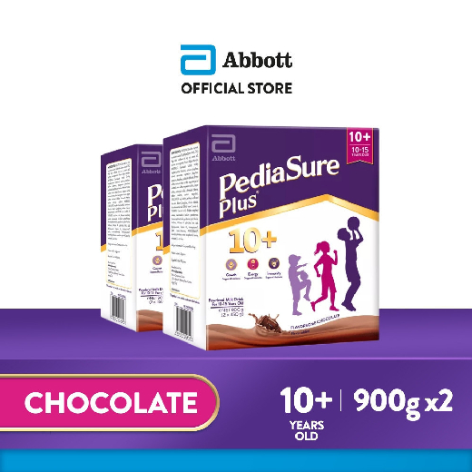 Pediasure Plus 10+ Chocolate 900g Bundle of 2 for Adolescents 10-15 ...