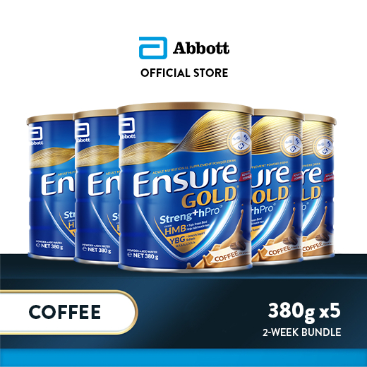 Ensure Gold with Streng+hPro Coffee 380G For Adult Nutrition Bundle of ...