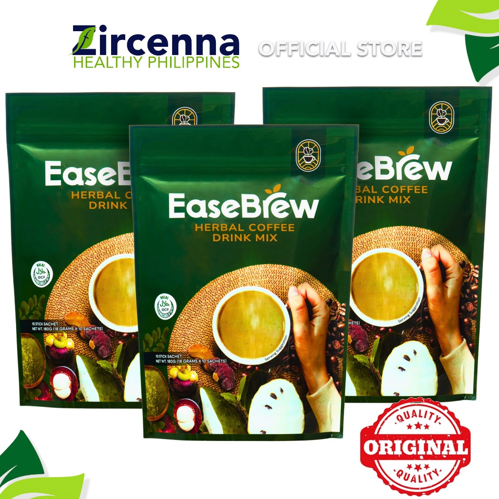EaseBrew Herbal Coffee Drink Mix 100% Organic (3 BOX) | Shopee Philippines