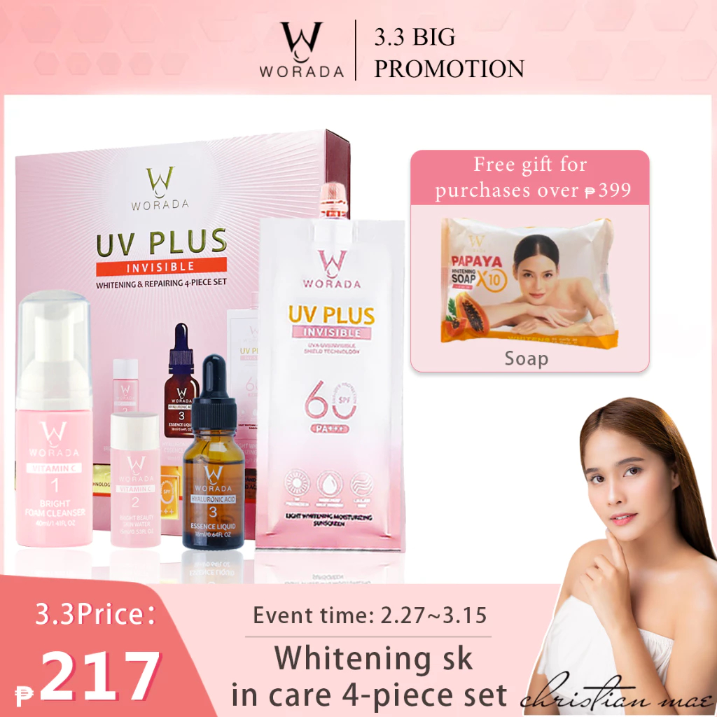 WORADA 4-in-1 Skin Care Set Vitamin C Brightening 24h Moisturizing ...