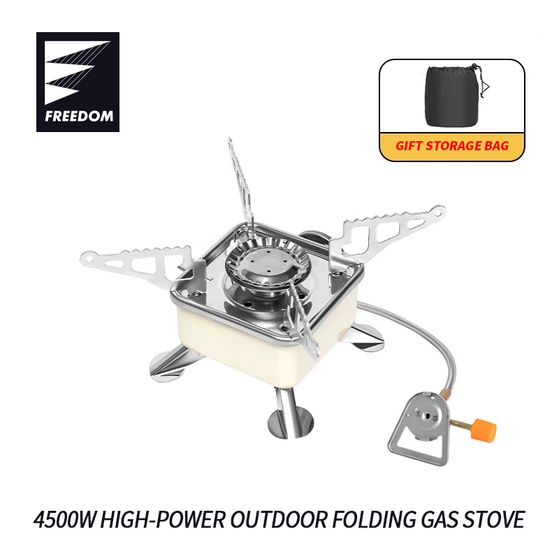 Camping Stove Powered With Pipe Portable Card Type Portable Folding Gas ...