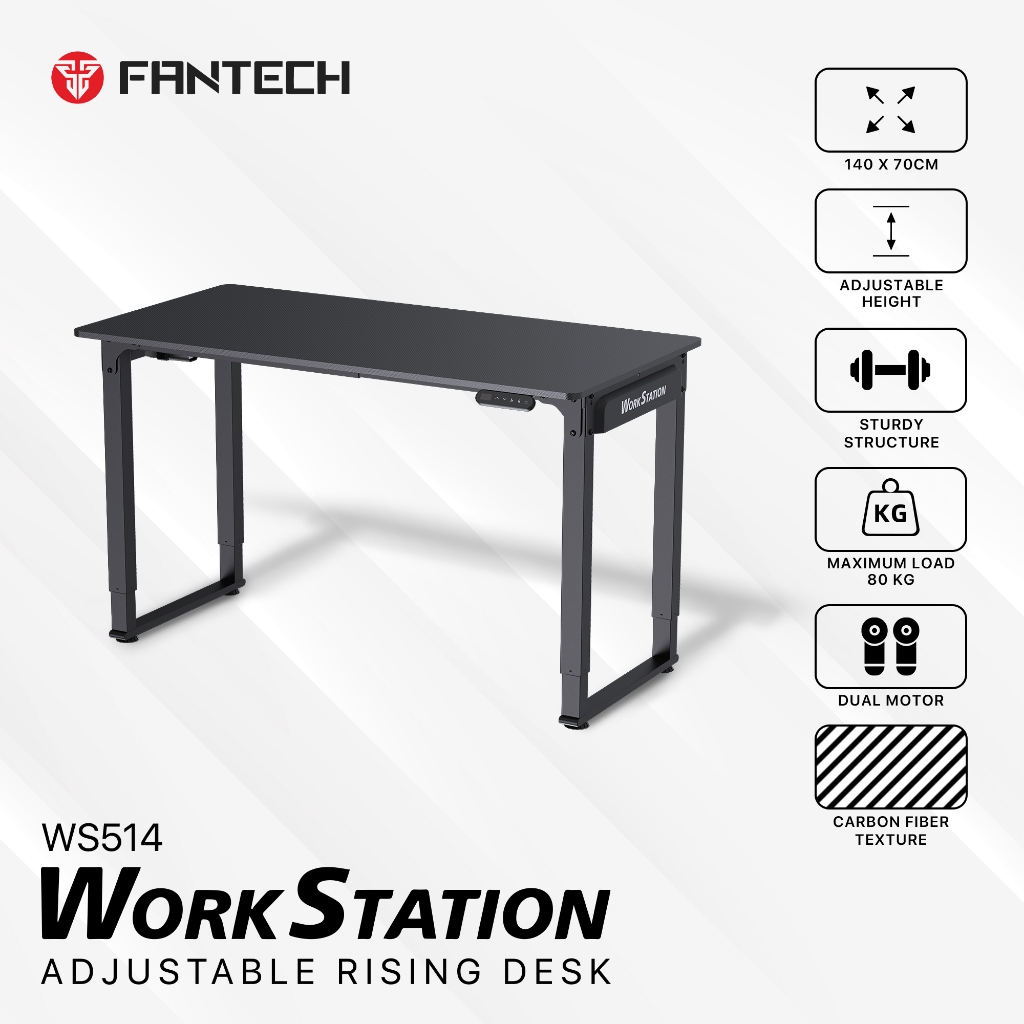 Fantech Work Station WS514 Adjustable Rising Desk , Office Desk, Gaming ...