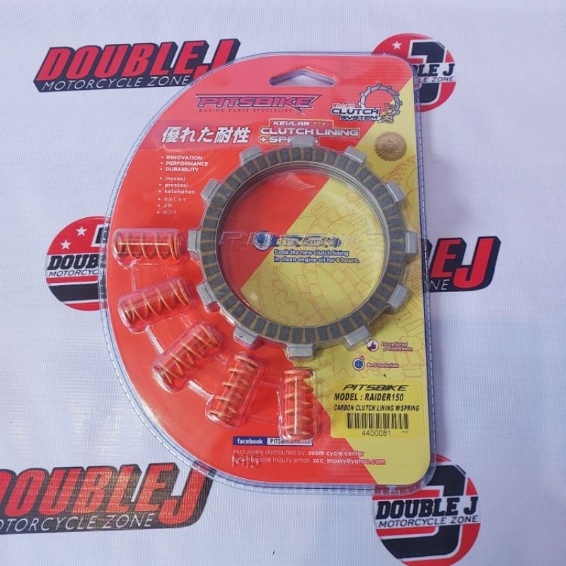 PITSBIKE Clutch Lining with Spring - RAIDER 150 carb & Fi | Shopee ...