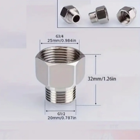 High-Quality Stainless Steel Thread Reducer Bushings - 3/4" Female to 1 ...