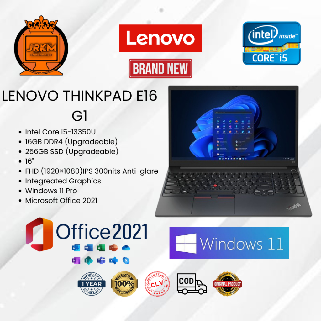 LENOVO THINKPAD E16 G1 i5- 1335U | Shopee Philippines