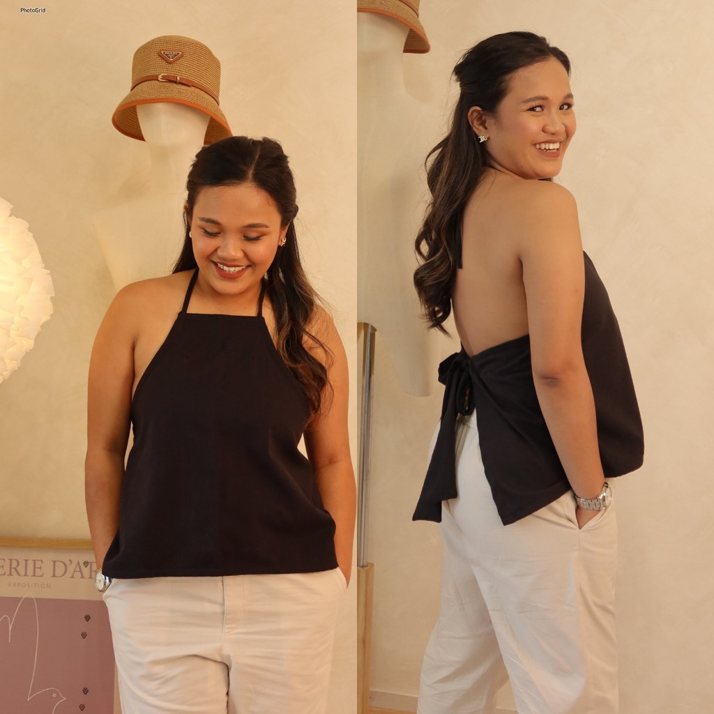 MERA CAMI LINEN SEXY SUMMER TOP (PREMIUM LINEN BLOUSE) HALTER CASUAL ...