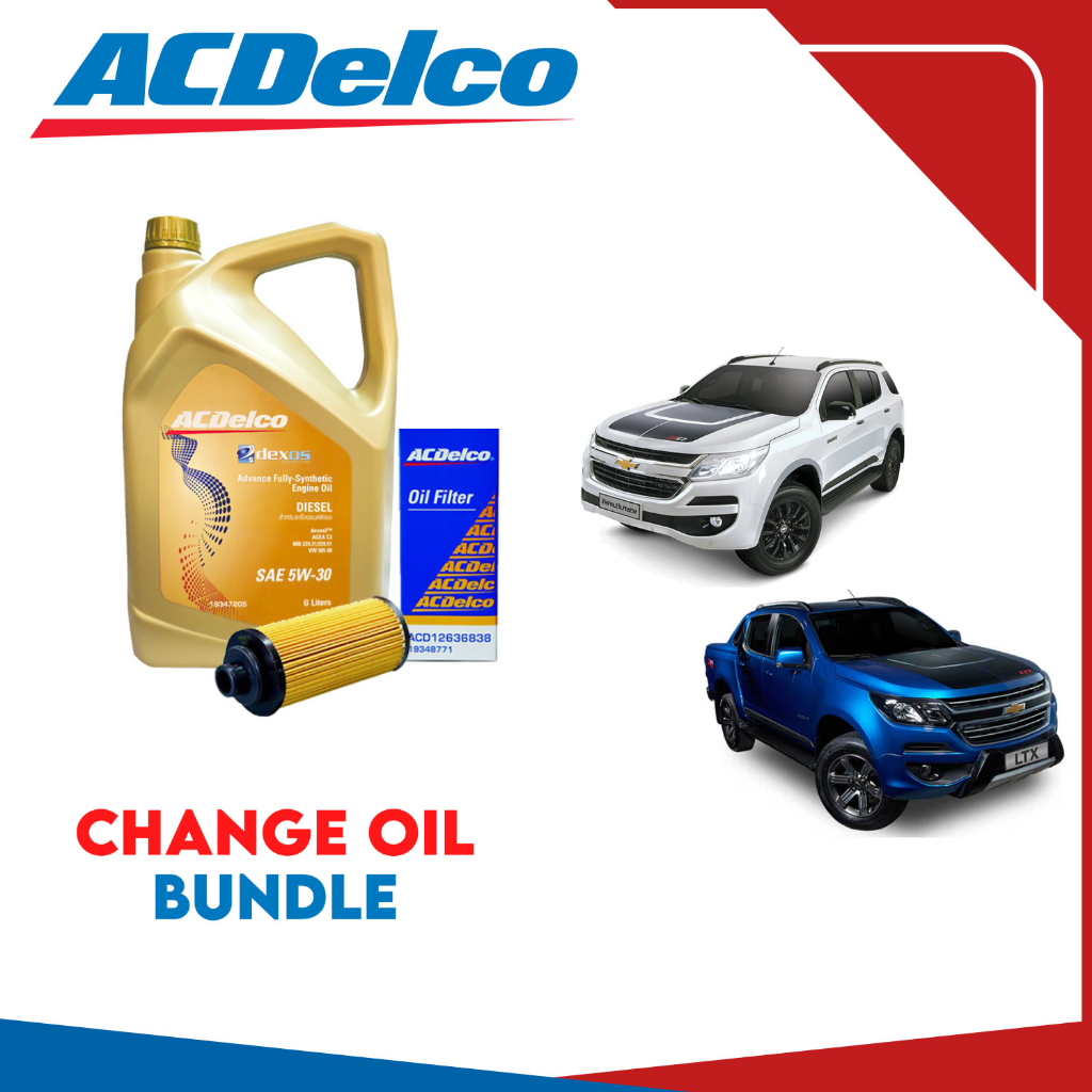 ACDelco 5W-30 Dexos 2 Change Oil Bundle for Chevrolet Trailblazer ...