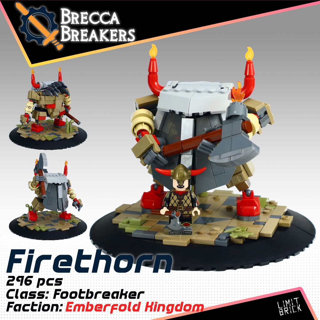 Brecca Breakers Firethorn Building Blocks MOC Brick Robot Mech | Shopee ...