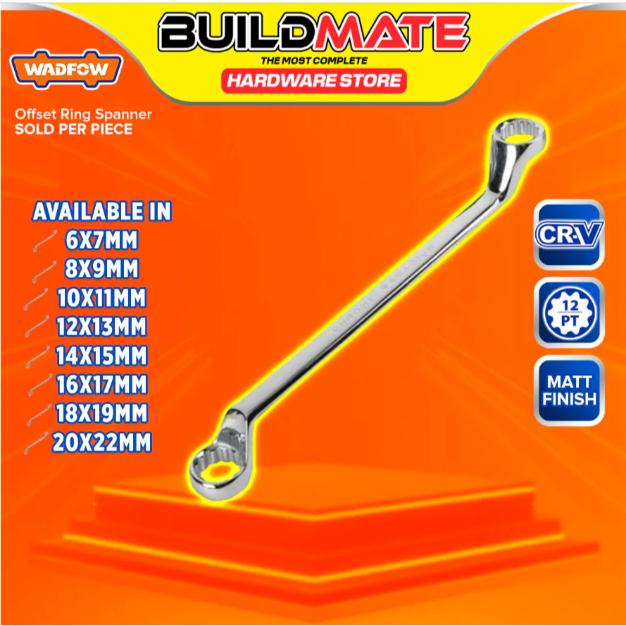 Buildmate x WADFOW Offset Ring Spanner / Box Wrench 6MM - 20MM Matte ...