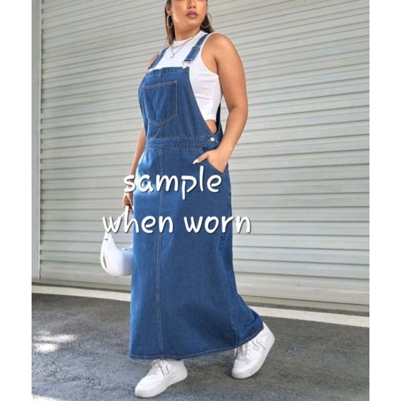 Pluscurve Jumper dress plus size jumpskirt jumpsuit | Shopee Philippines