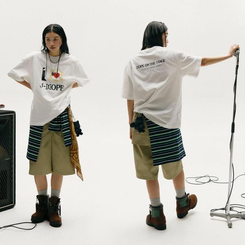 KPOP BANGTAN J-HOPE Merch T-shirt HOPE ON THE STAGE WORLD TOUR Top ...