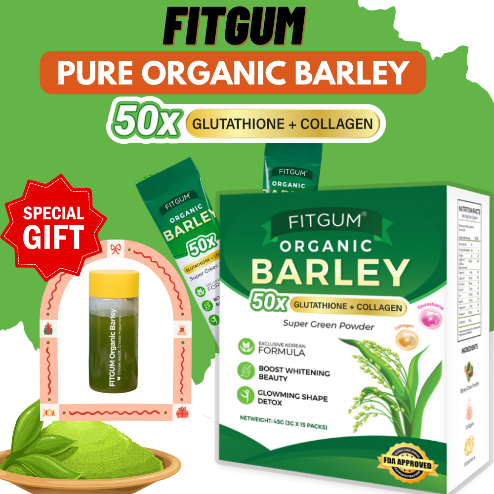 Fitgum Barley Grass Powder Natural Organic Healthy Weight Loss Fitgum ...