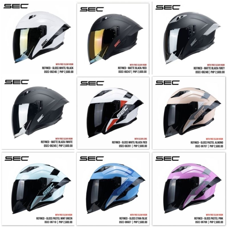 SEC REFINED HALF FACE | Shopee Philippines