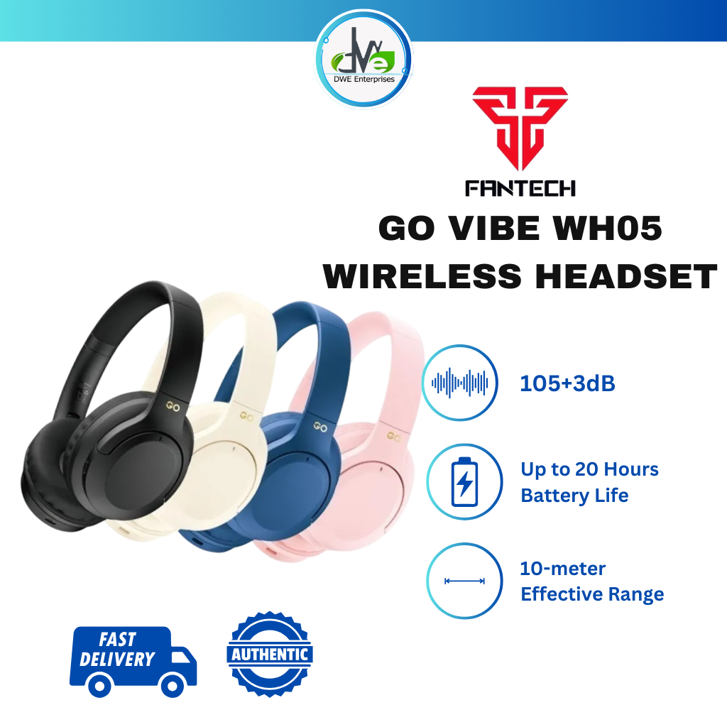 Fantech WH05 GO Vibe Wireless Headset | Shopee Philippines