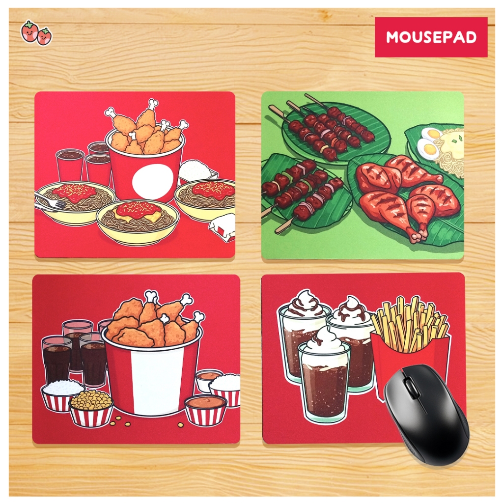 NEW Fast Food Mousepad - French Fries Inasal Fried Chicken Bucket ...