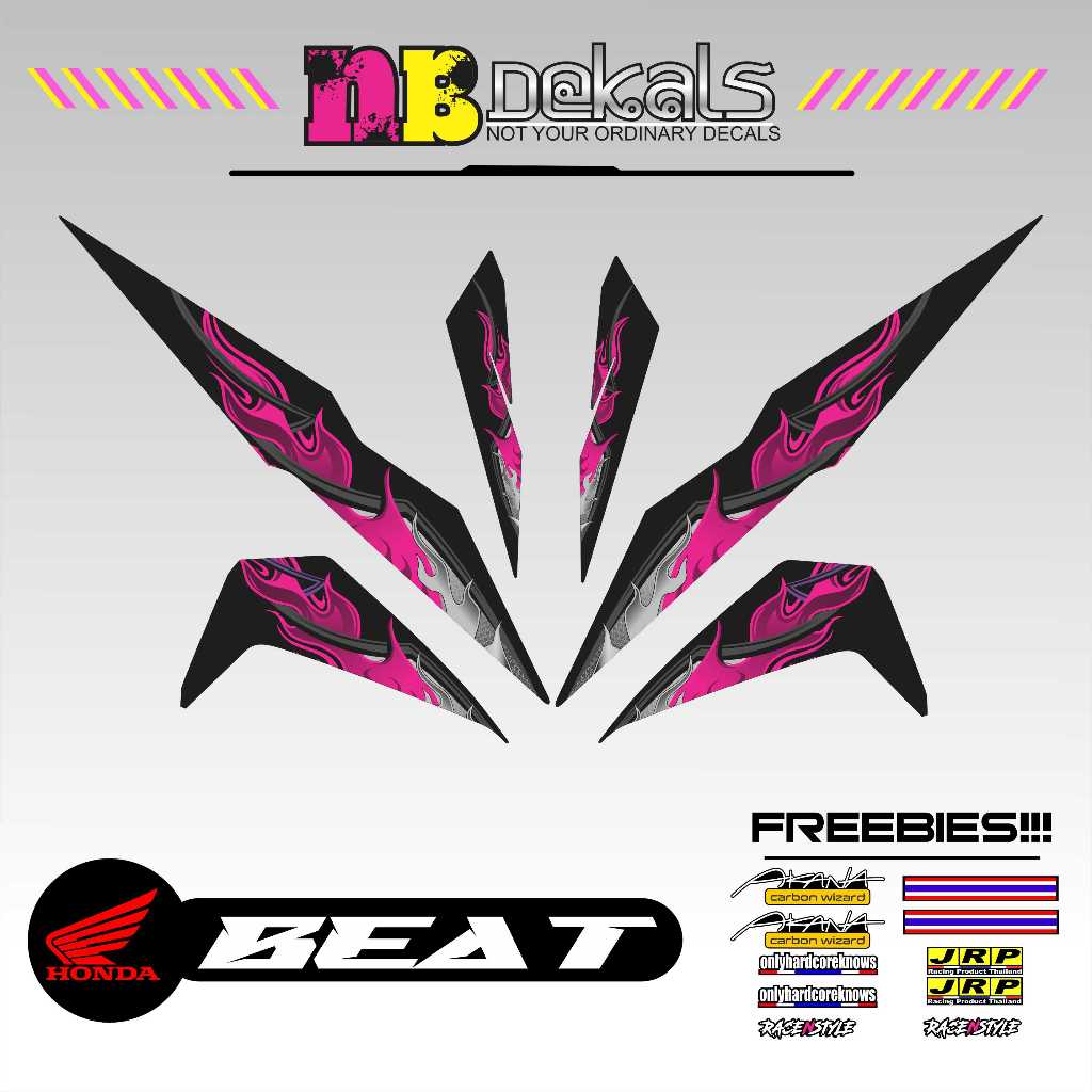 BEAT V2 FIRE 2025 A38 DESIGN DECALS | Shopee Philippines