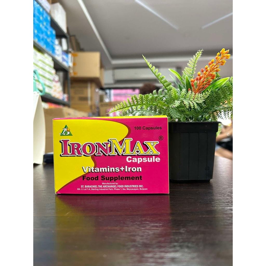 IRONMAX CAPSULE VITAMIN+IRON 100'S | Shopee Philippines