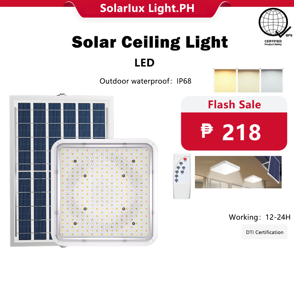 solar ceiling light outdoor waterproof indoor solar light led ceiling ...