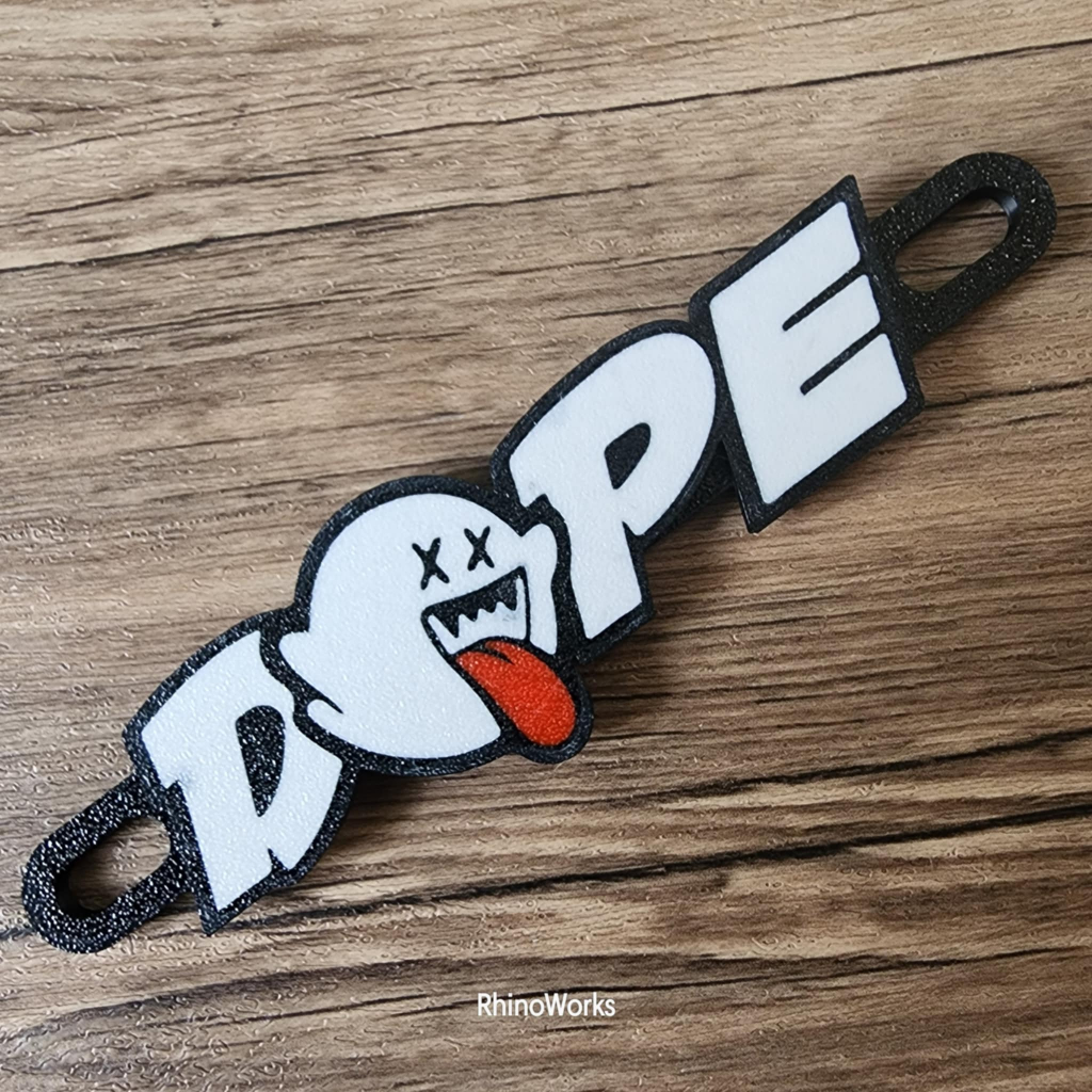 RhinoWorks Design, DOPE MOTORCYCLE PLATE BADGE (MAKAPAL, 5mm) | Shopee ...