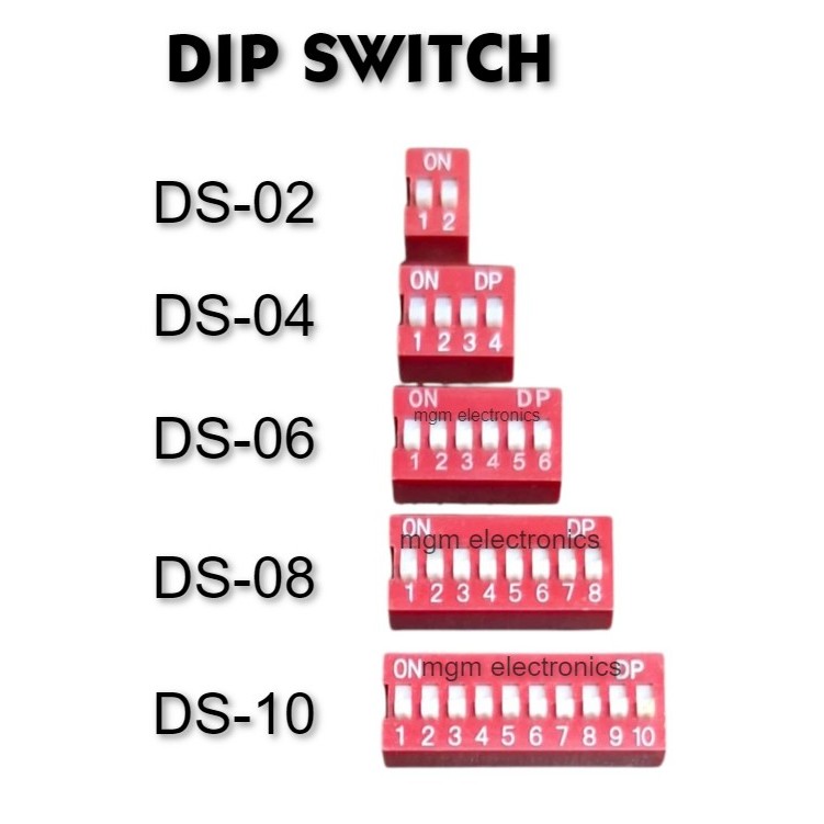 1pc. DIP Switch ( Dual in-line Package) 2.54mm Logic Breadboard ...