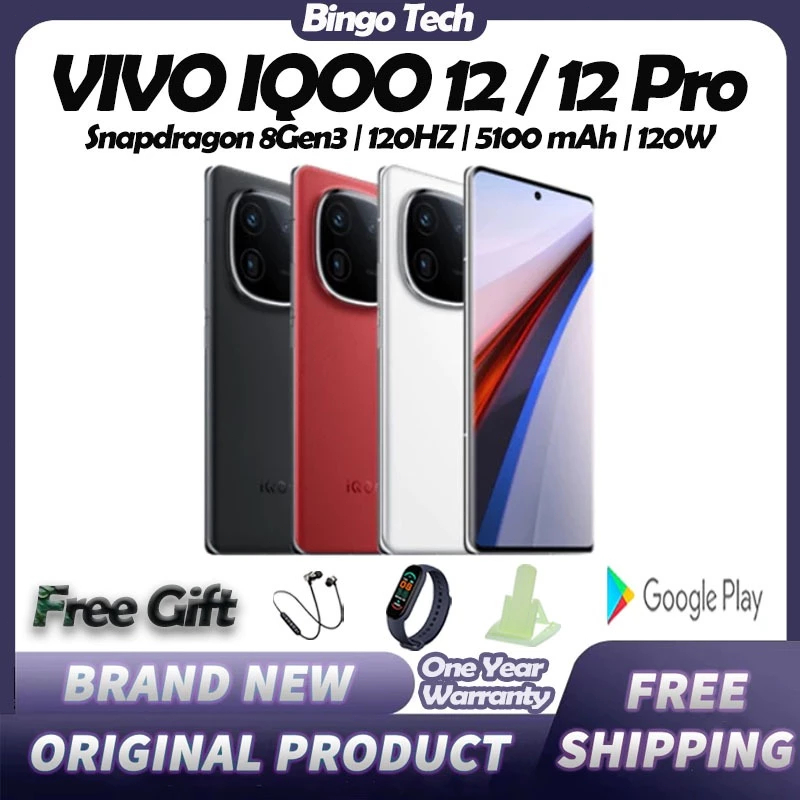 VIVO IQOO 12 Pro IQOO 12 Snapdragon 8 Gen 3 6.78" 144Hz | 5100 mAh 120W ...