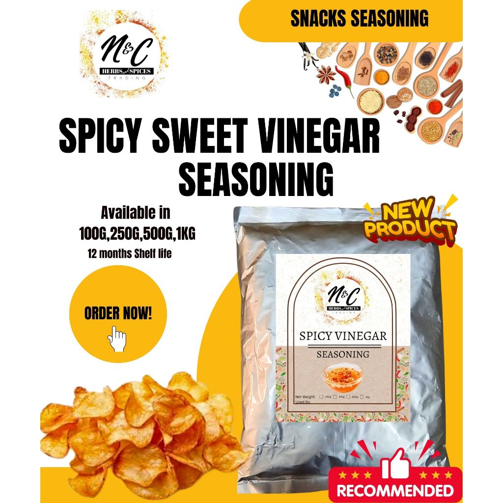 Spicy Sweet Vinegar Powder Seasoning 100grams 250grams 500grams ...