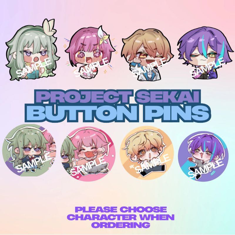 Project Sekai Button Pins | Shopee Philippines