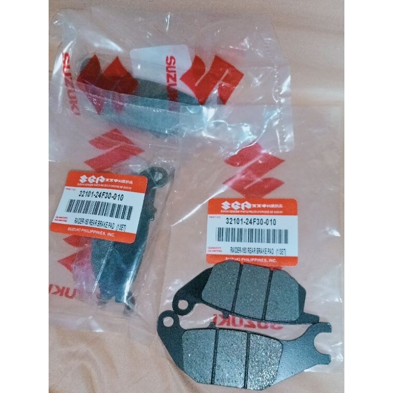 Rear brakes pad For Raider 150 carb type Raider 150 FI | Shopee Philippines