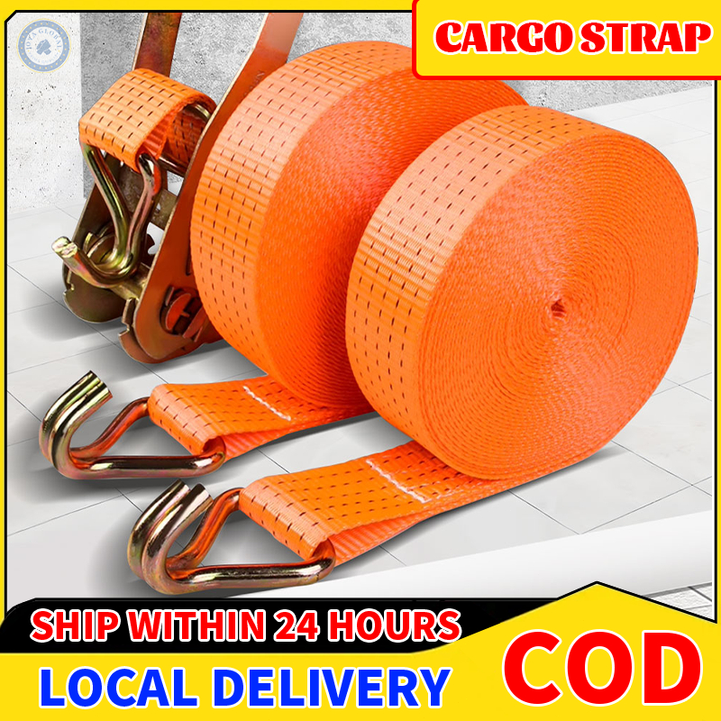 Cargo Strap Truck Straps High Strength Ratchet Down Hold Cargo Strap 8 ...