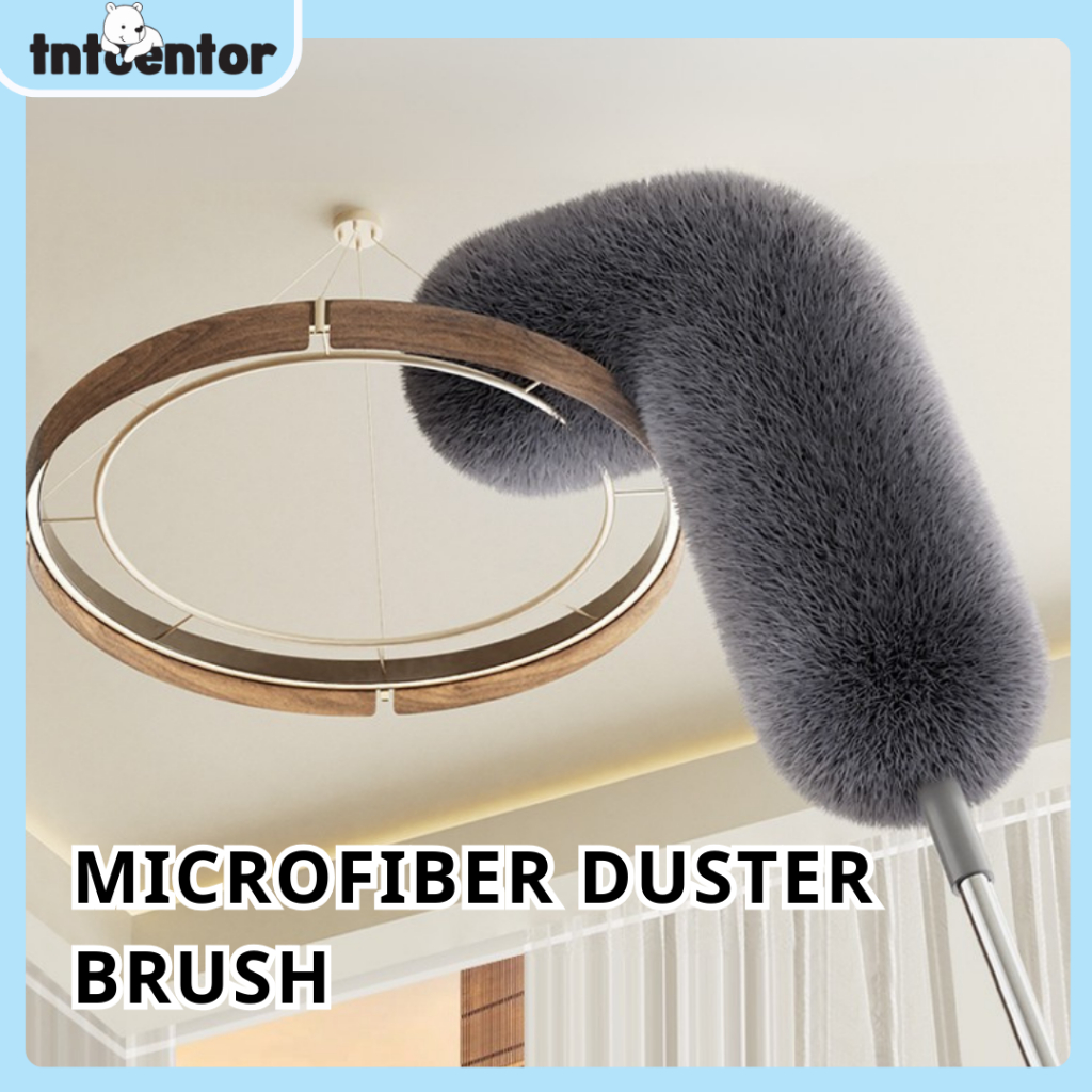 280CM Microfiber Duster Brush Adjustable Telescopic Bending Duster Feather for Cleaning ...