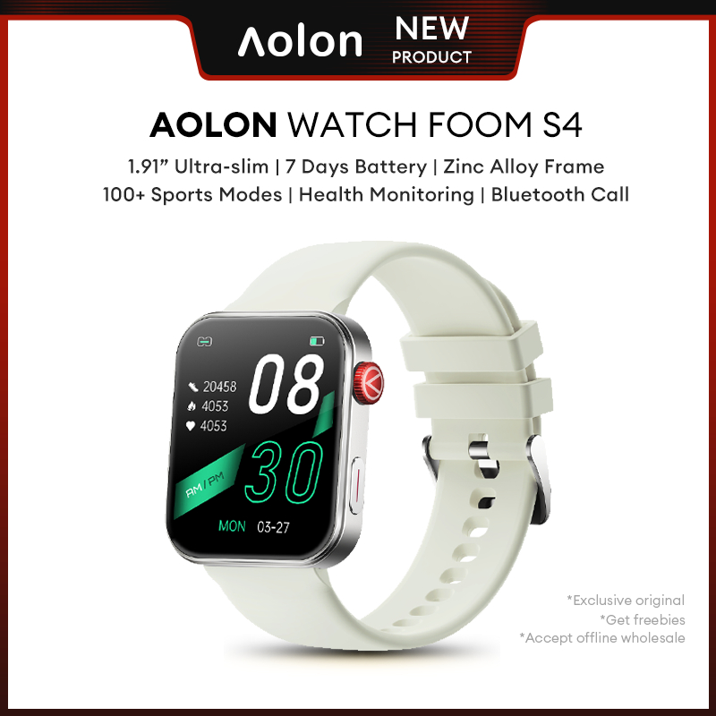 Aolon Foom S4 Smart Watch Ultra-Slim Design Metal Case Running Pace ...
