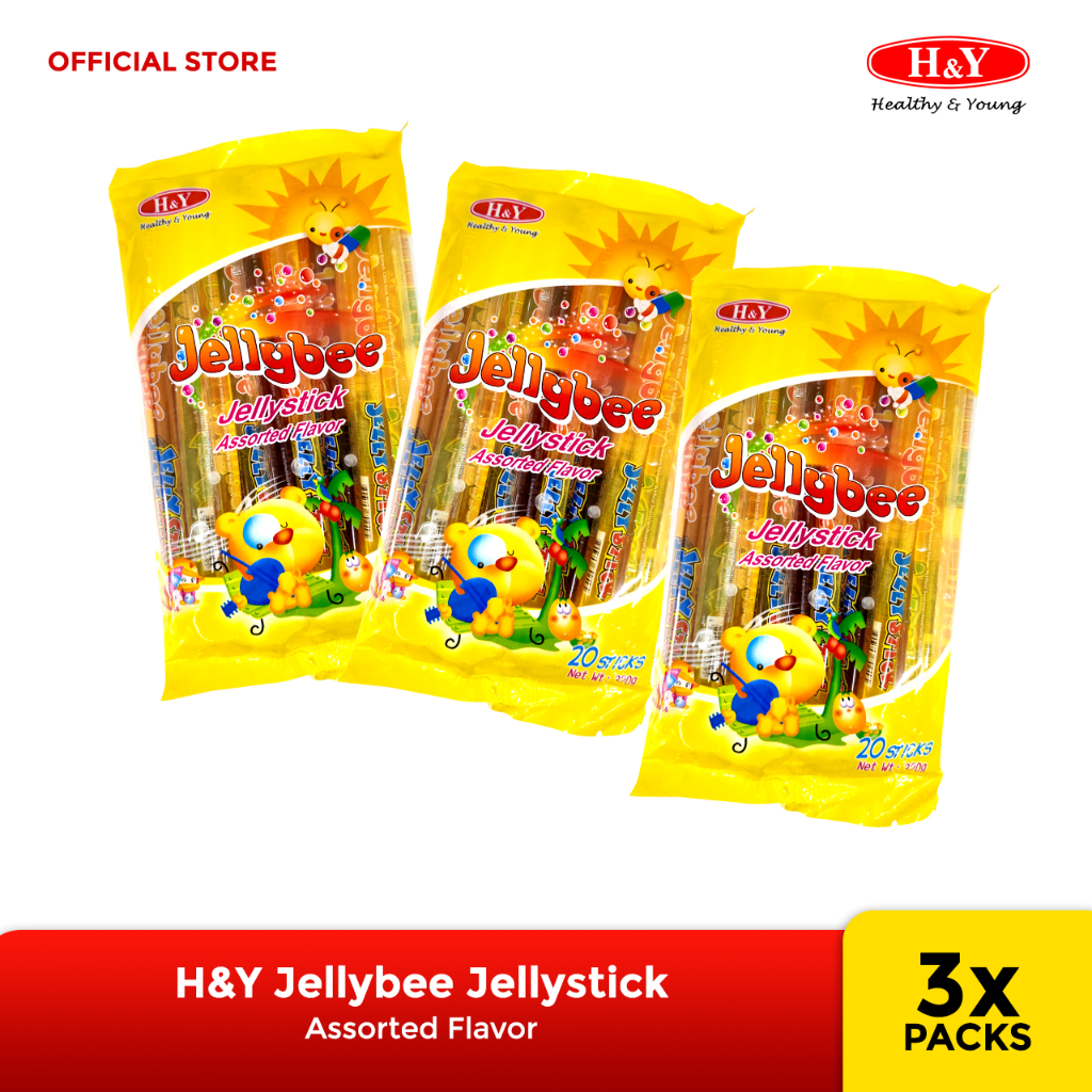 H&Y Jellybee Jellystick (Assorted Flavor) 320g | Shopee Philippines