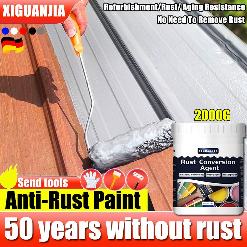 2L No Need to Polish Rust Converter Anti Rust Paint for Metal with ...