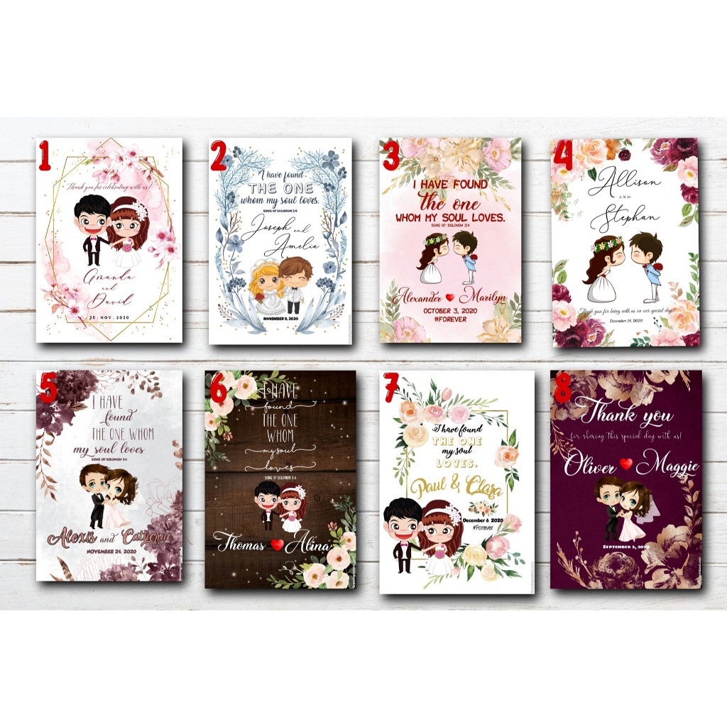 WEDDING REF MAGNET SOUVENIRS AND GIVEAWAYS CUSTOMIZED | Shopee Philippines