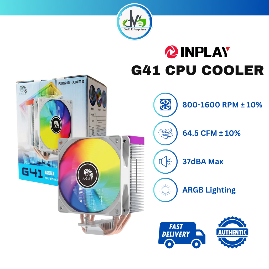 INPLAY G41 ARGB CPU COOLER | Shopee Philippines