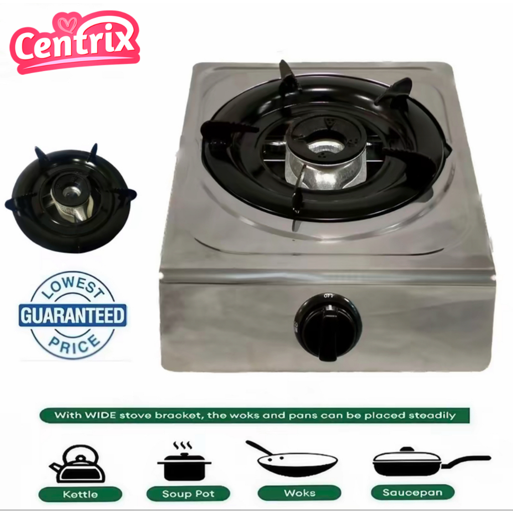 Centrix Single Burner Stainless Steel Gas Stove CX-101 | Shopee Philippines
