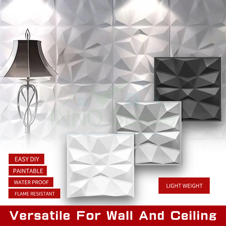 PVC Wall Panel 3D Wallpaper Wall Design decor Home Living Room ...