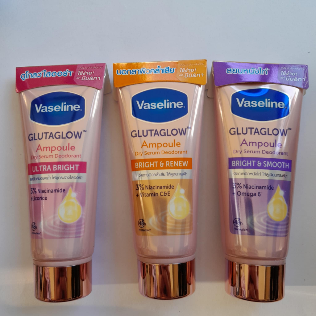 VASELINE GLUTAGLOW AMPOULE DRY SERUM DEODORANT | Shopee Philippines