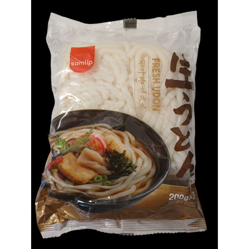 Samlip Fresh Udon Nooldles Family Pack 200gx3 | Shopee Philippines